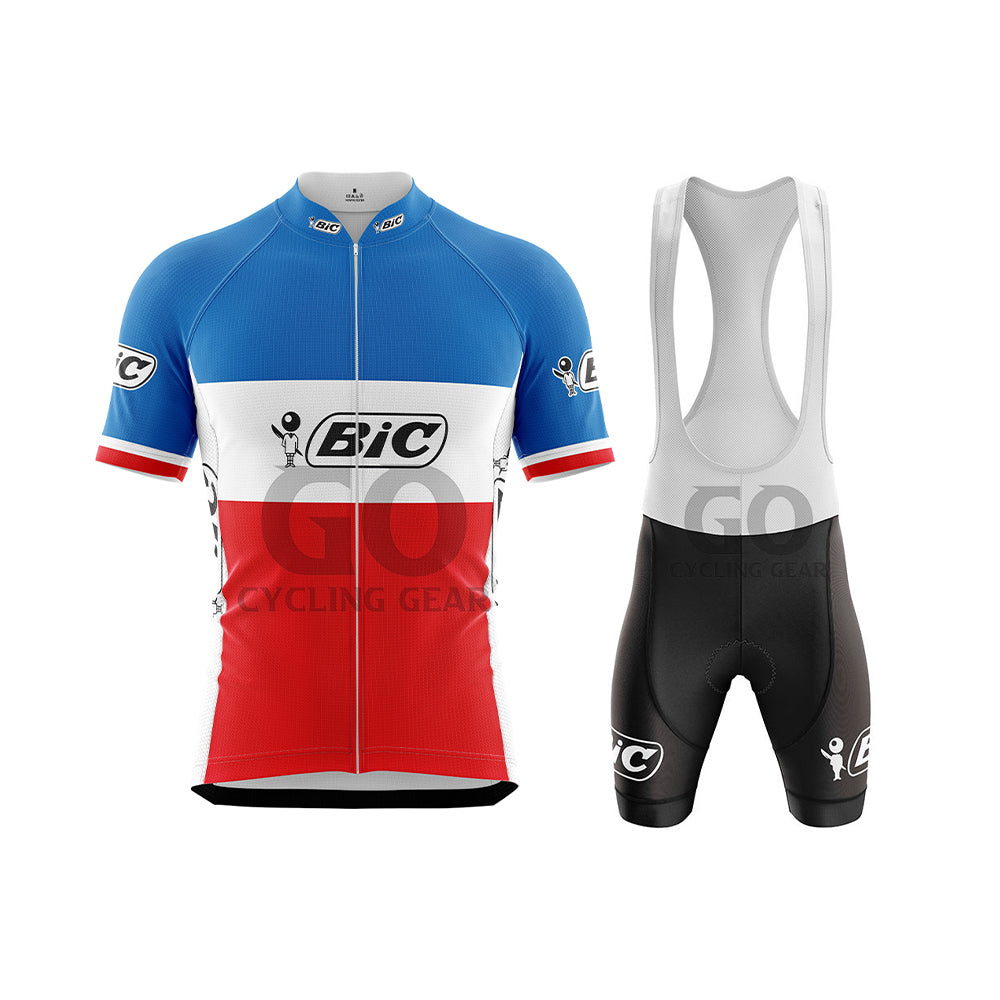 BIC France Short Sleeve Retro Cycling Kits